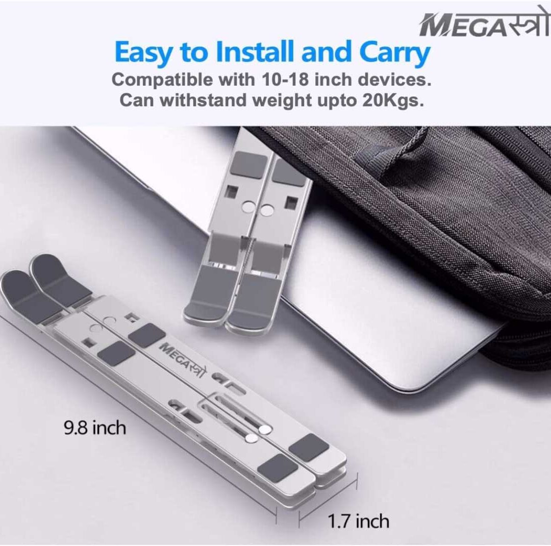 MegaStroⓇ Premium Quality Pro-Edition Laptop Stand 7 Adjustable Angle ...
