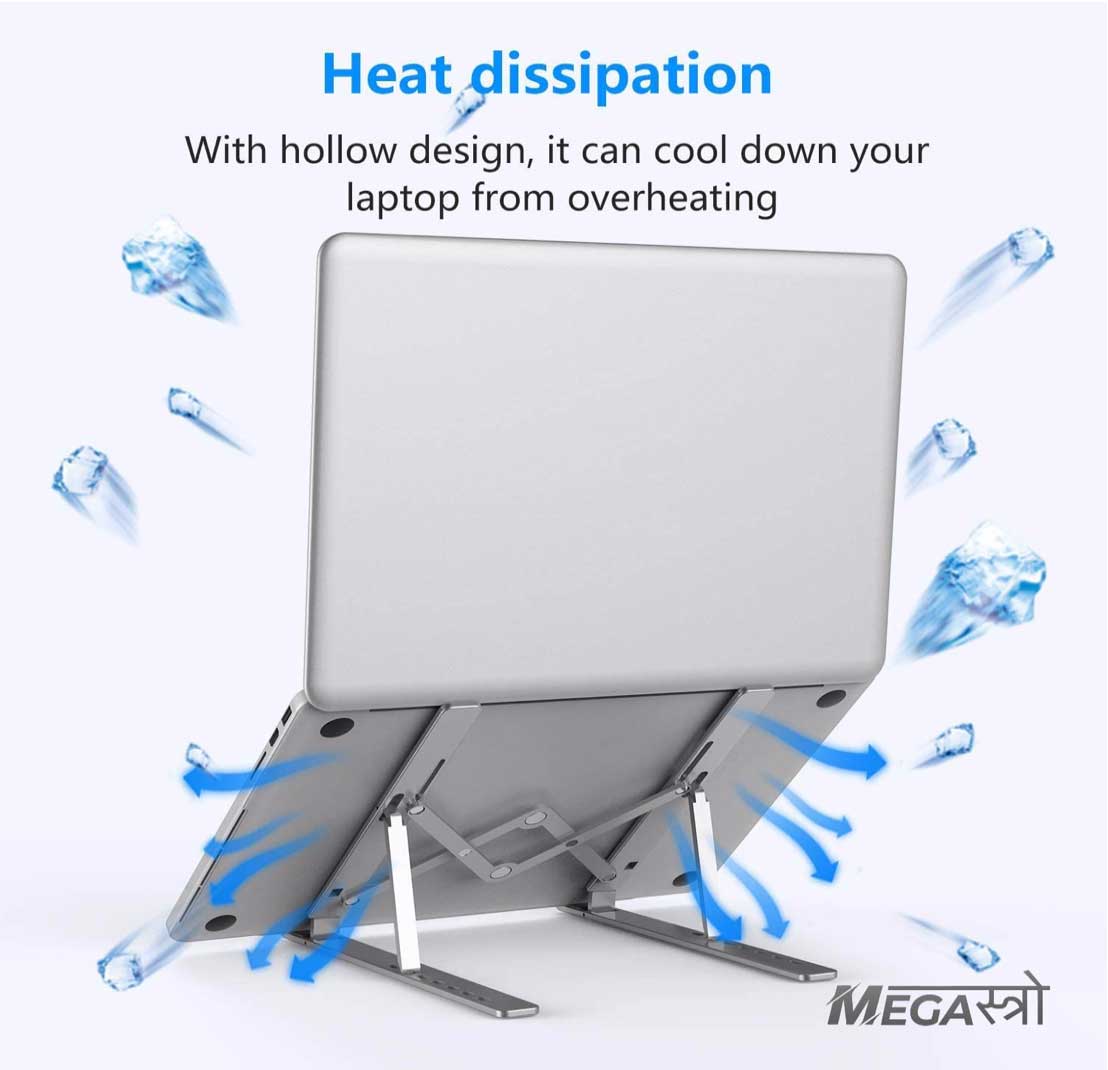 MegaStroⓇ Premium Quality Pro-Edition Laptop Stand 7 Adjustable Angle ...
