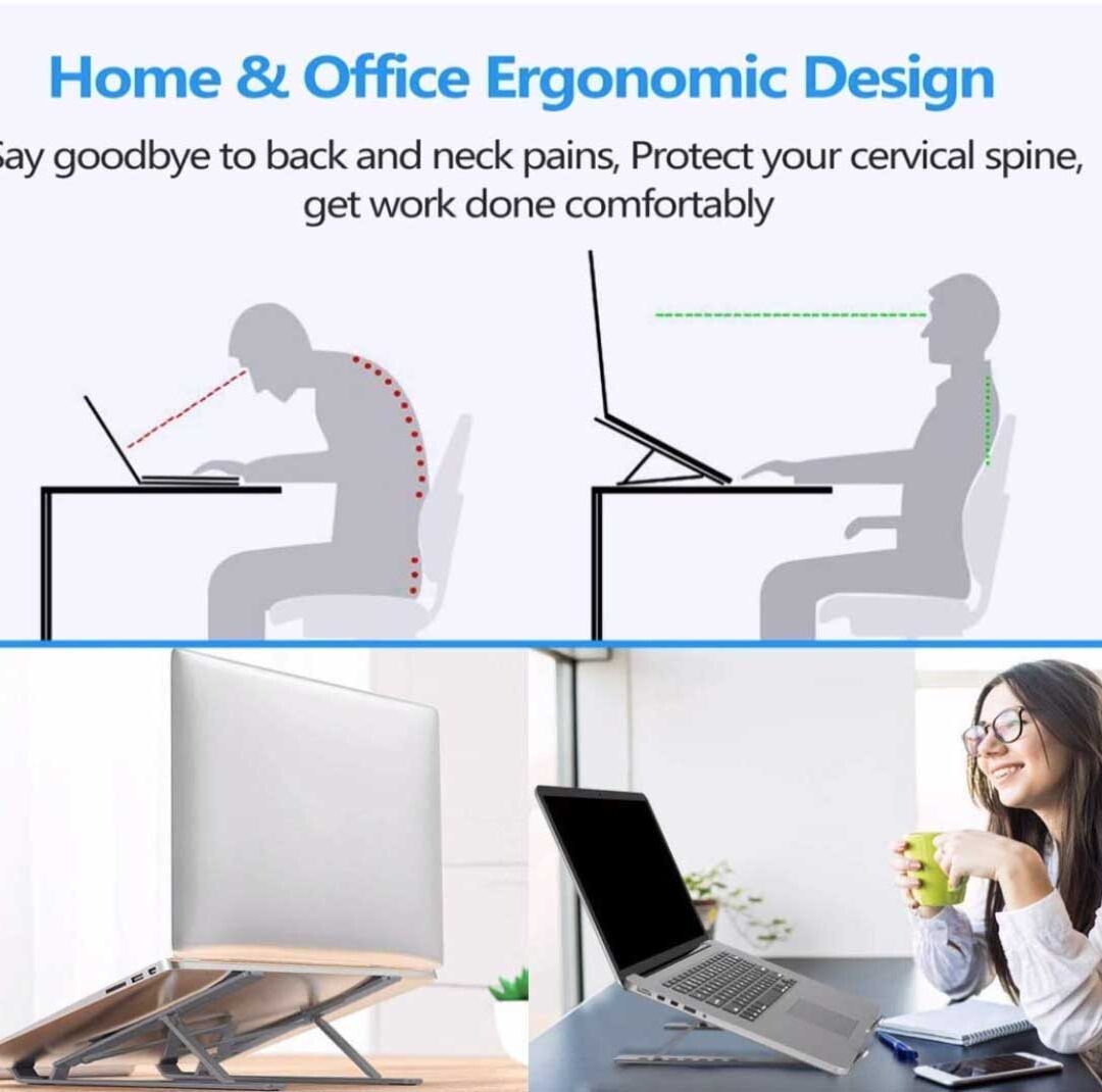 MegaStroⓇ Premium Quality Pro-Edition Laptop Stand 7 Adjustable Angle ...