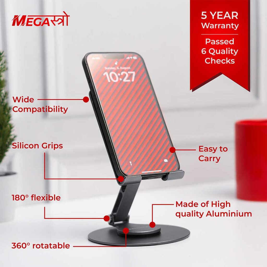 MegaStroⓇ MVPmini Mobile Stand 360 Rotatable High Quality Phone Stand ...